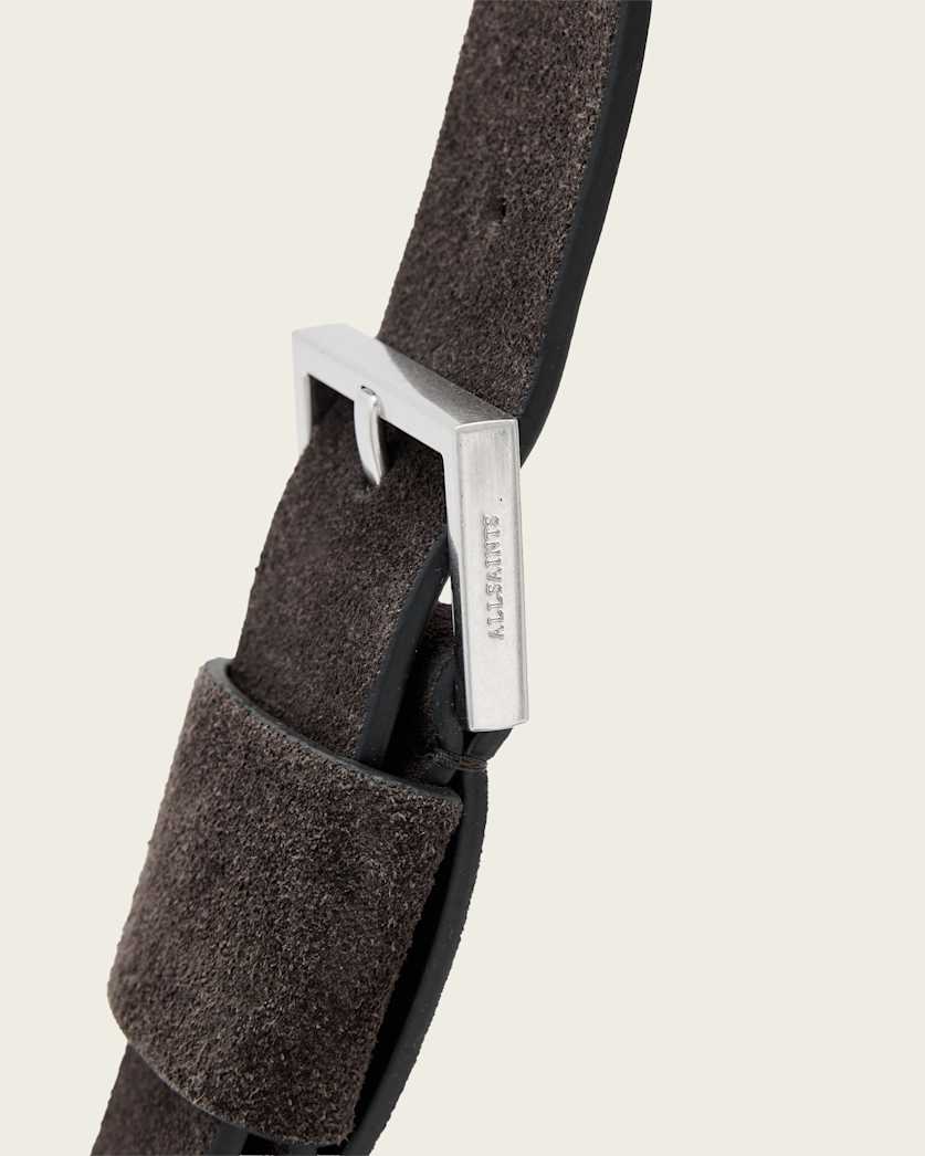 Alba Suede Crossbody Bag Bitter Brown | ALLSAINTS FR